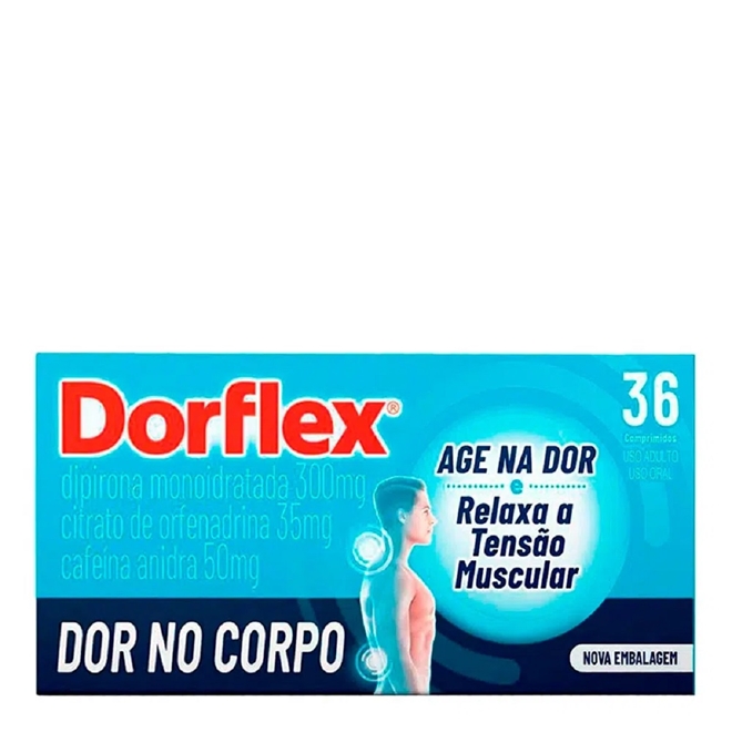 DORFLEX C 36 COMP - Analgésico Dorflex Com 36 Comprimidos - SANOFI-AVENTIS FARMACEUTICA LTDA