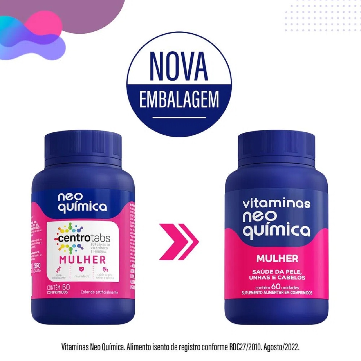 VIT NEO QUIMICA MULHER 60CPR REV - Vitamina Neo Química Mulher 60 ...
