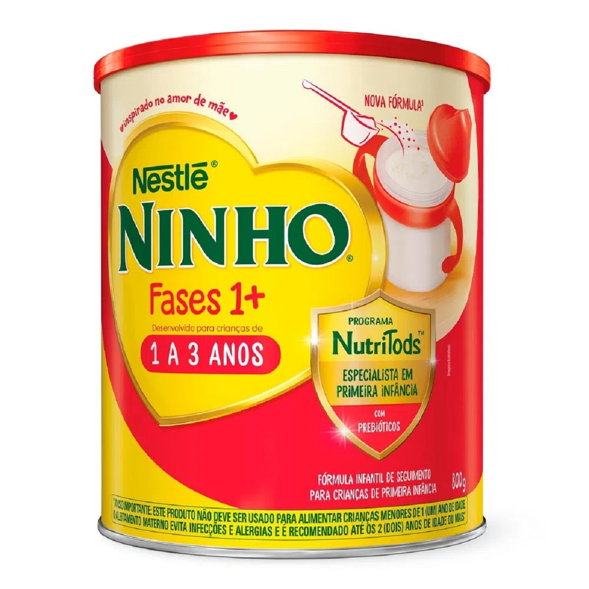 NINHO FASES 1+PREBIO 800G - Fórmula Infantil Nestlé Ninho Fases 1+ 800g ...