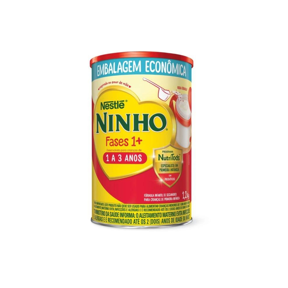 LEITE PO NINHO FASES+1,2 KG /NEST - Fórmula Infantil NINHO Fases 1+ 1,2kg - NESTLE BRASIL LTDA