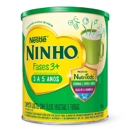 NINHO FASES PREBIO 3+800G - Ninho Idade Escolar 4 a 10 Anos Com 750g ...