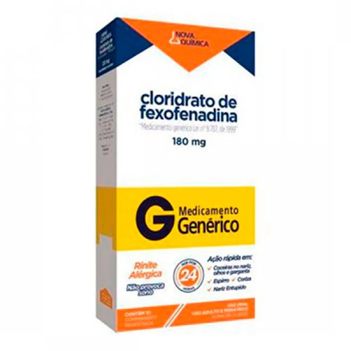 CL FEXOFENADINA 180MG C/10CPRV/NOQ - Cloridrato Fexofenadina 180mg ...