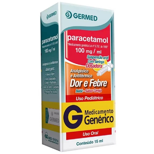 PARACETAMOL BEBE 100MG 15ML EMS - Paracetamol Bebê Sabor Cereja 100mg ...