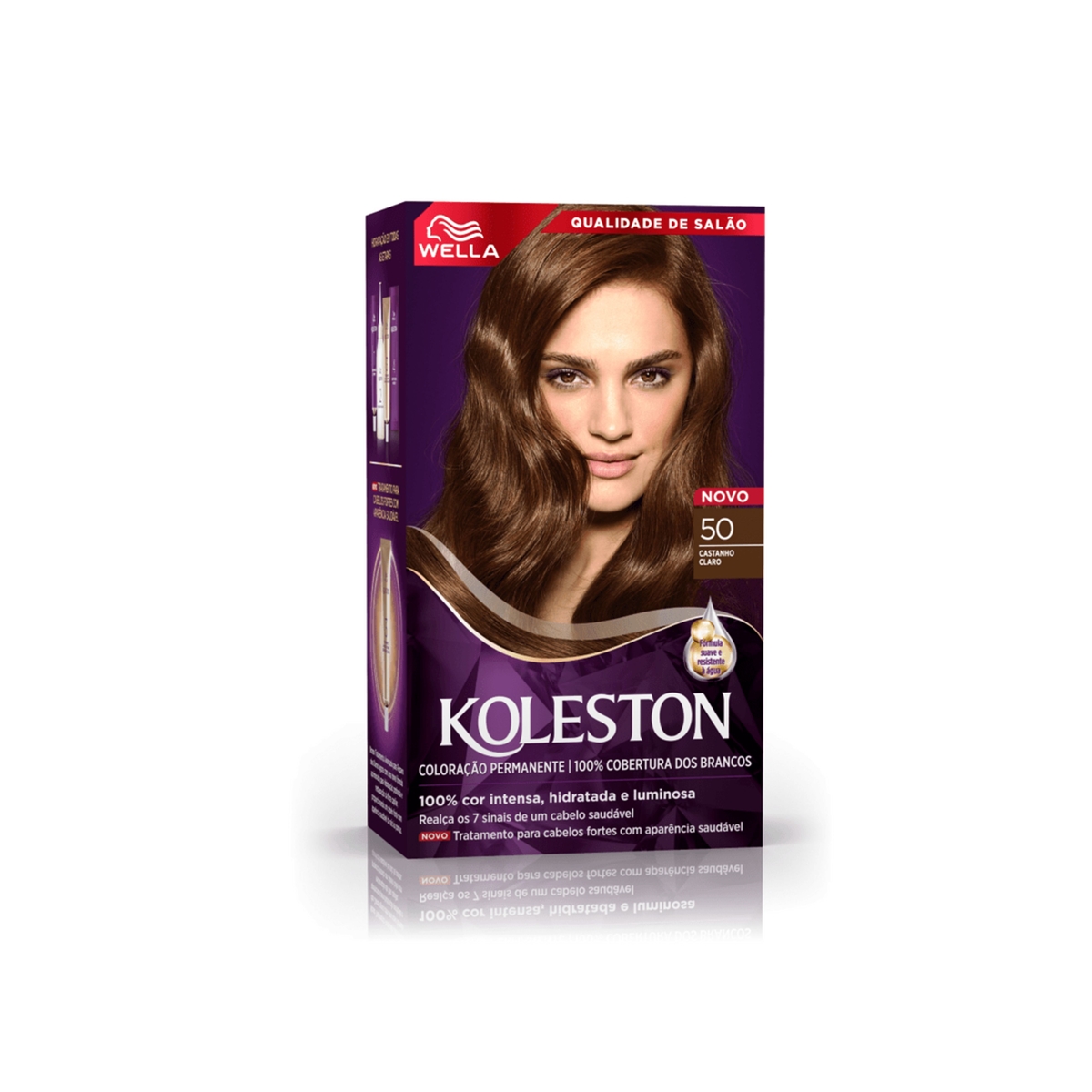 TINTURA KOLESTON KIT 0050 CASTANHO CLARO 3X1$ - Tintura Koleston 50 Castanho Claro - COTY