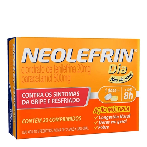 NEOLEFRIN DIA C/20COMP/NEO - Neolefrin Dia 20 Comprimidos - NEO QUIMICA