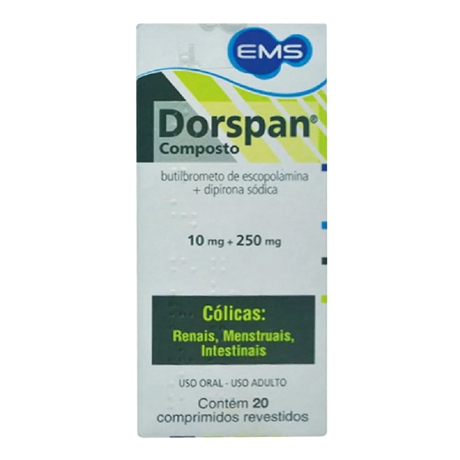 DORSPAN GOTAS FR C/20ML EMS - Dorspan Composto Gotas EMS 20ml - EMS S/A