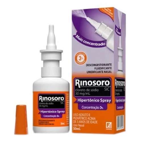 RINOSORO SIC 3% SPR NAS 50 ML T HYPERA . - Descongestionante Rinosoro SIC 3% Spray Com 50ml ...