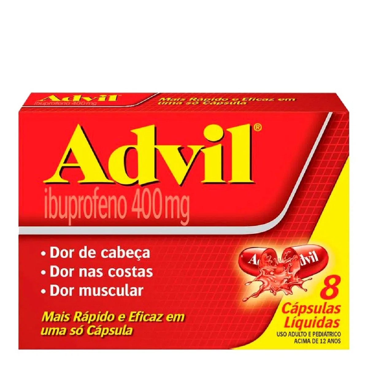 ADVIL EXTRA ALIV 400MG C/8 CAPS-SIMILAR - Advil 400mg Caixa Com 8 ...