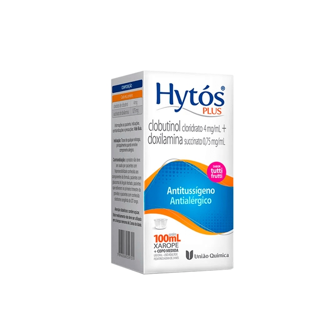 Hytos Plus Xarope 4mg/ml e 75mg/ml União Química 100ml - Hytos Plus ...