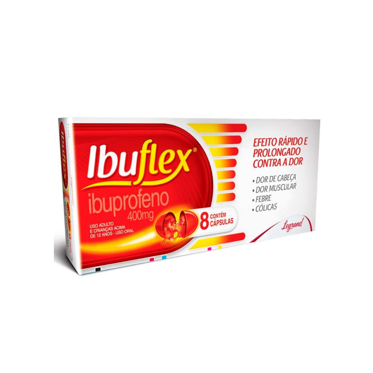 Ibuflex Ibuprofeno 400mg 8 cápsulas - Ibuflex Ibuprofeno 400mg 8 ...