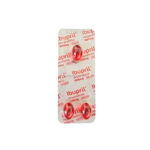 Ibupril Ibuprofeno 400mg Teuto Blister Com 3 Cápsulas - Ibupril ...