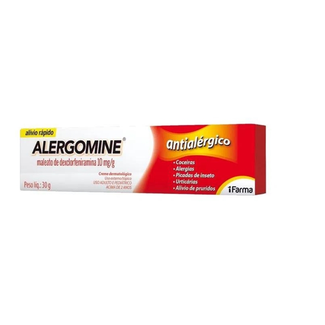 Alergomine 10mg/g Creme Bisnaga 30g - Alergomine 10mg/g Creme Bisnaga ...