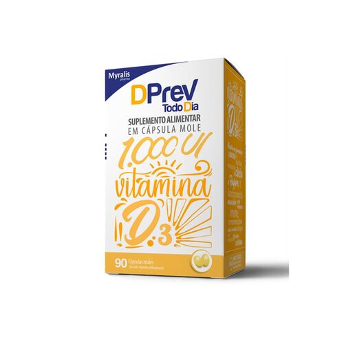 Vitamina D DPrev Todo Dia 1000UI Com 90 Cápsulas - Vitamina D DPrev ...