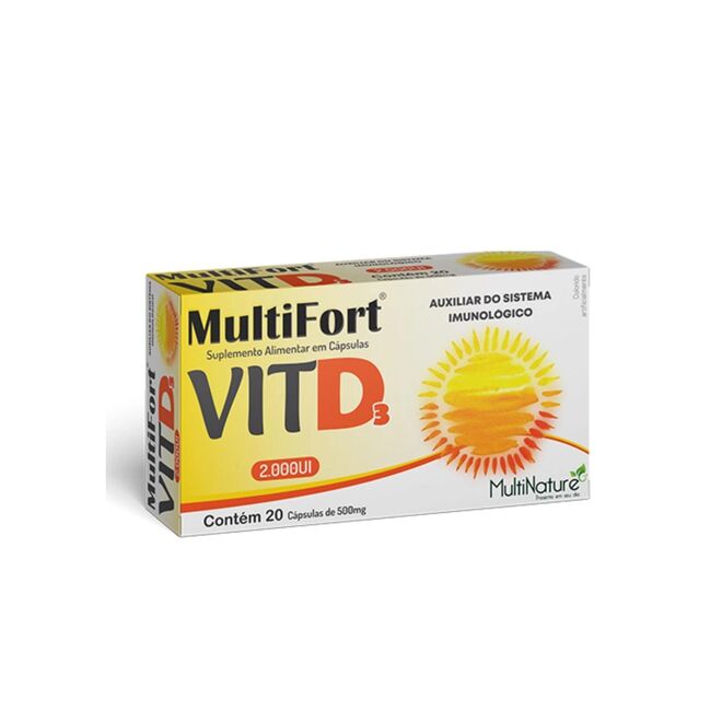 Multifort Vitamina D 2000Ui 20 Capsulas Multinature - Multifort ...