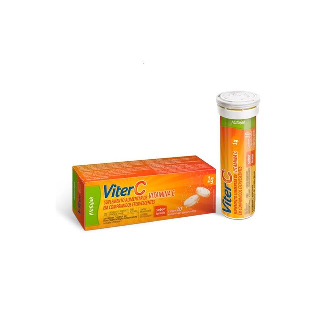 Vitamina C Viter C 1g Natulab 10 Comprimidos Efervescentes - Vitamina C ...
