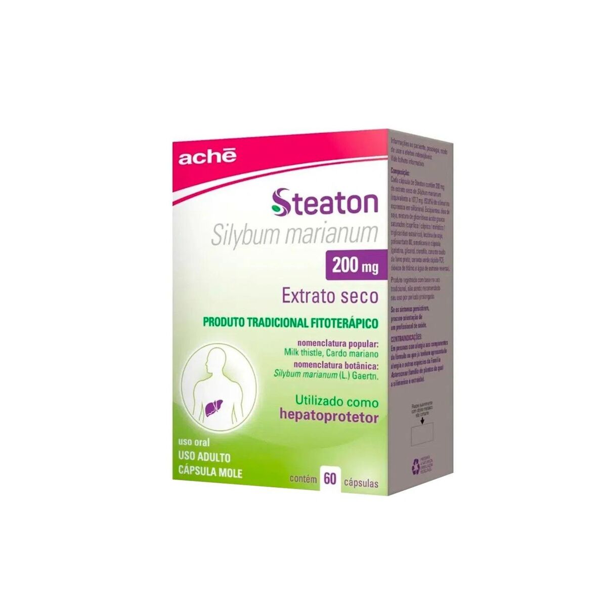 Steaton Silimarina 200mg Com 60 cápsulas - Steaton Silimarina 200mg Com ...