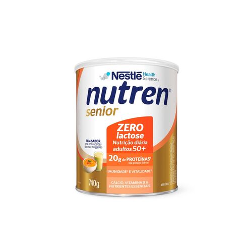 Nutren Senior 50+ Sem Sabor E Zero Lactose Com 740g - Nutren Senior 50 ...