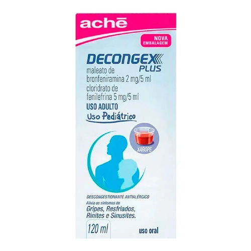 DECONGEX PLUS XPE 120ML NOVO - Decongex Plus Aché Xarope Com 120ml ...