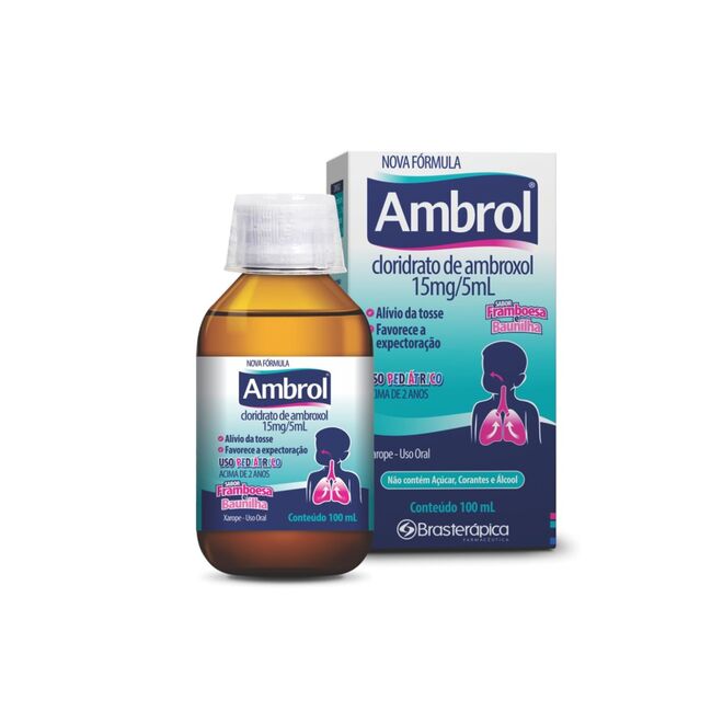 Ambrol Xarope Pediátrico Brasterapica Com 100ml - Ambrol Xarope ...