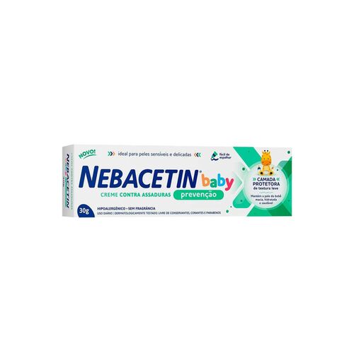Nebacetin Baby Prevenção Com 30g - Creme para Assaduras Nebacetin Baby ...