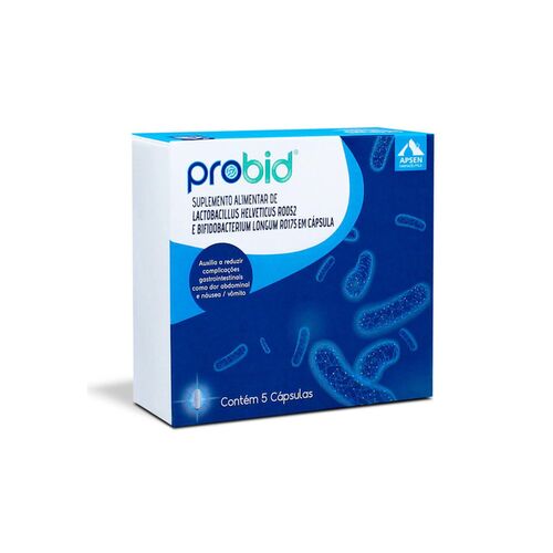 Probiótico Suplemento Alimentar Probid Com 5 Cápsulas - Probiótico ...