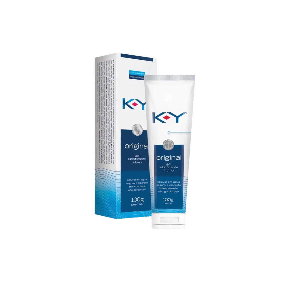 Gel Lubrificante Íntimo K-Y Original Com 100g - Gel Lubrificante Íntimo K-Y Original Com 100g ...