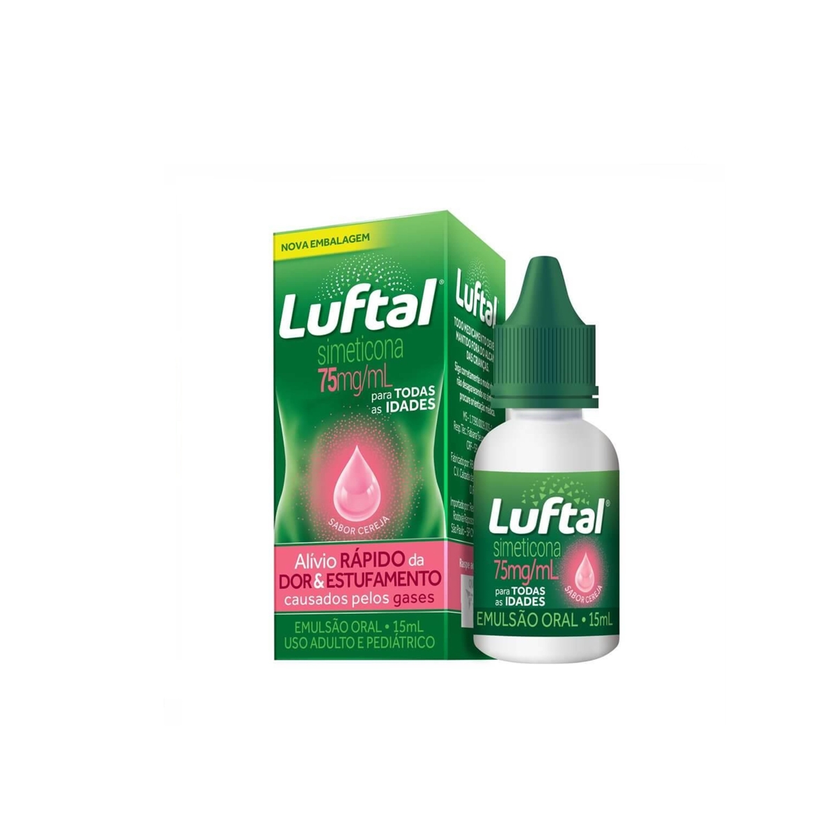 LUFTAL GTS 15ML - Antigases Luftal Gotas 75mg/ml Com 15ml - RECKITT ...