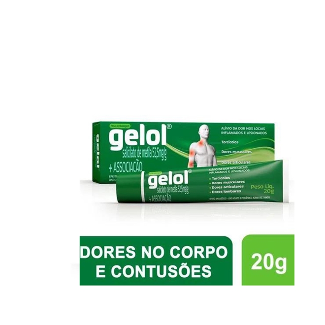 GELOL POM 20 GR T HYPERA . - Analgésico Gelol Pomada 20g - HYPERA S.A.