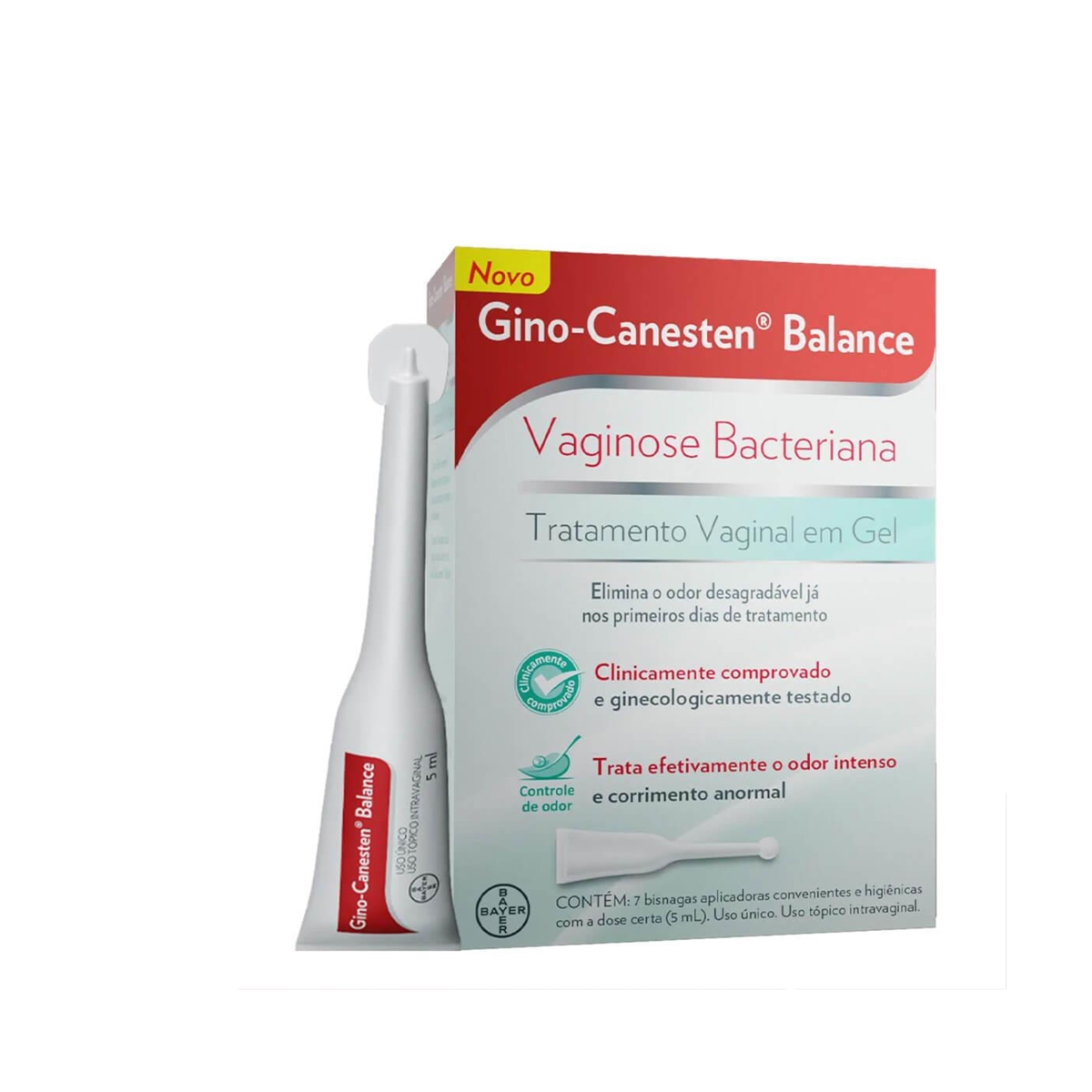 GINO CANESTEN BALANCE 7 APL 5ML - Gino Canesten Balance Gel Vaginal 7 ...