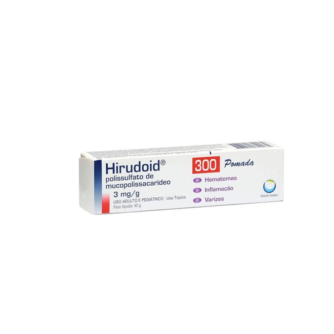 HIRUDOID 300MG POM 40G - Hirudoid 3mg/g Pomada Com 40g - DAIICHI SANKYO ...