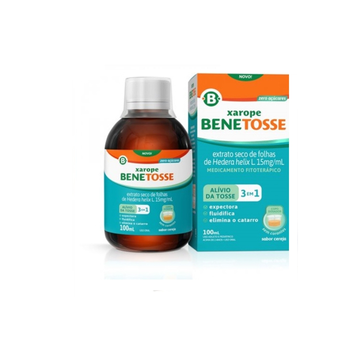 Xarope Benetosse 15mg/mL Cosmed 1 Frasco com 100mL + Copo Dosador ...