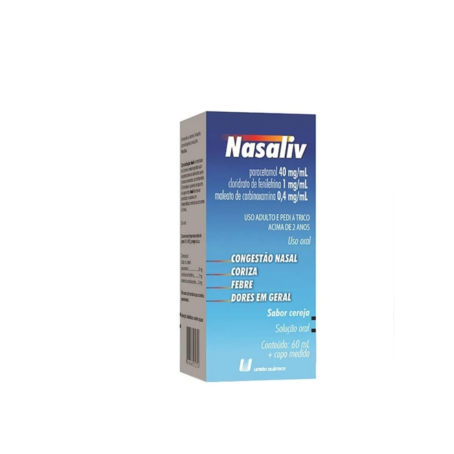 Nasaliv Solução Oral Sabor Cereja 60ml - Nasaliv Solução Oral Sabor ...