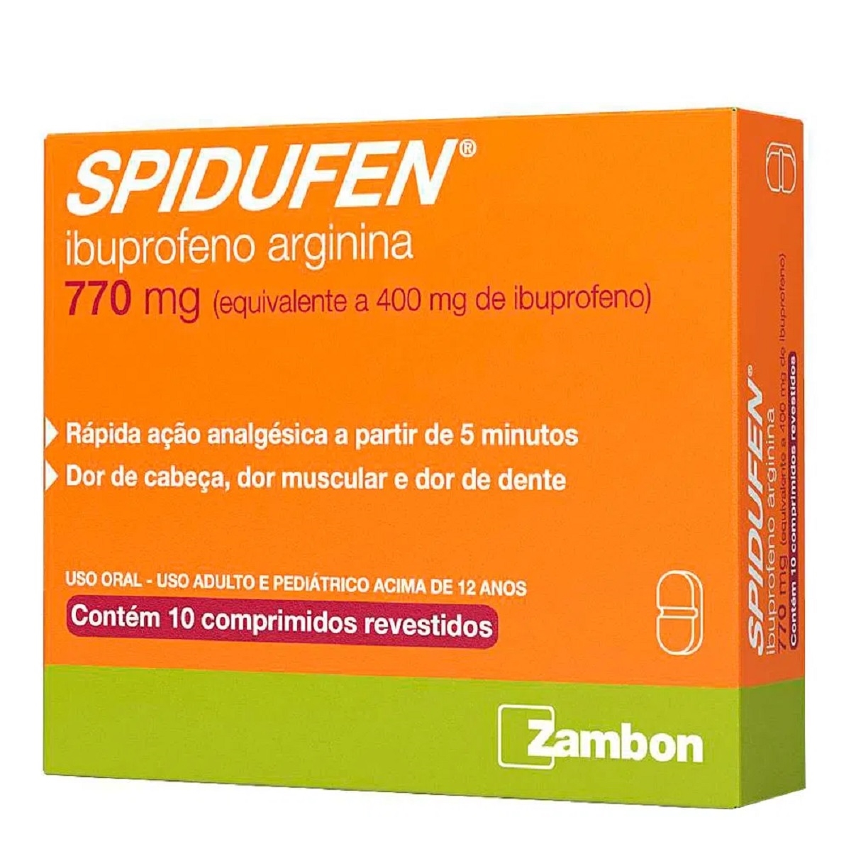 Spidufen 770mg 20 Comprimidos Sabor Damasco - Spidufen 770mg 20 ...