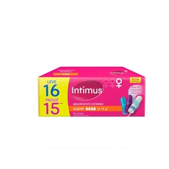 Absorvente Interno Intimus Super com 16 unidades - Absorvente Interno ...
