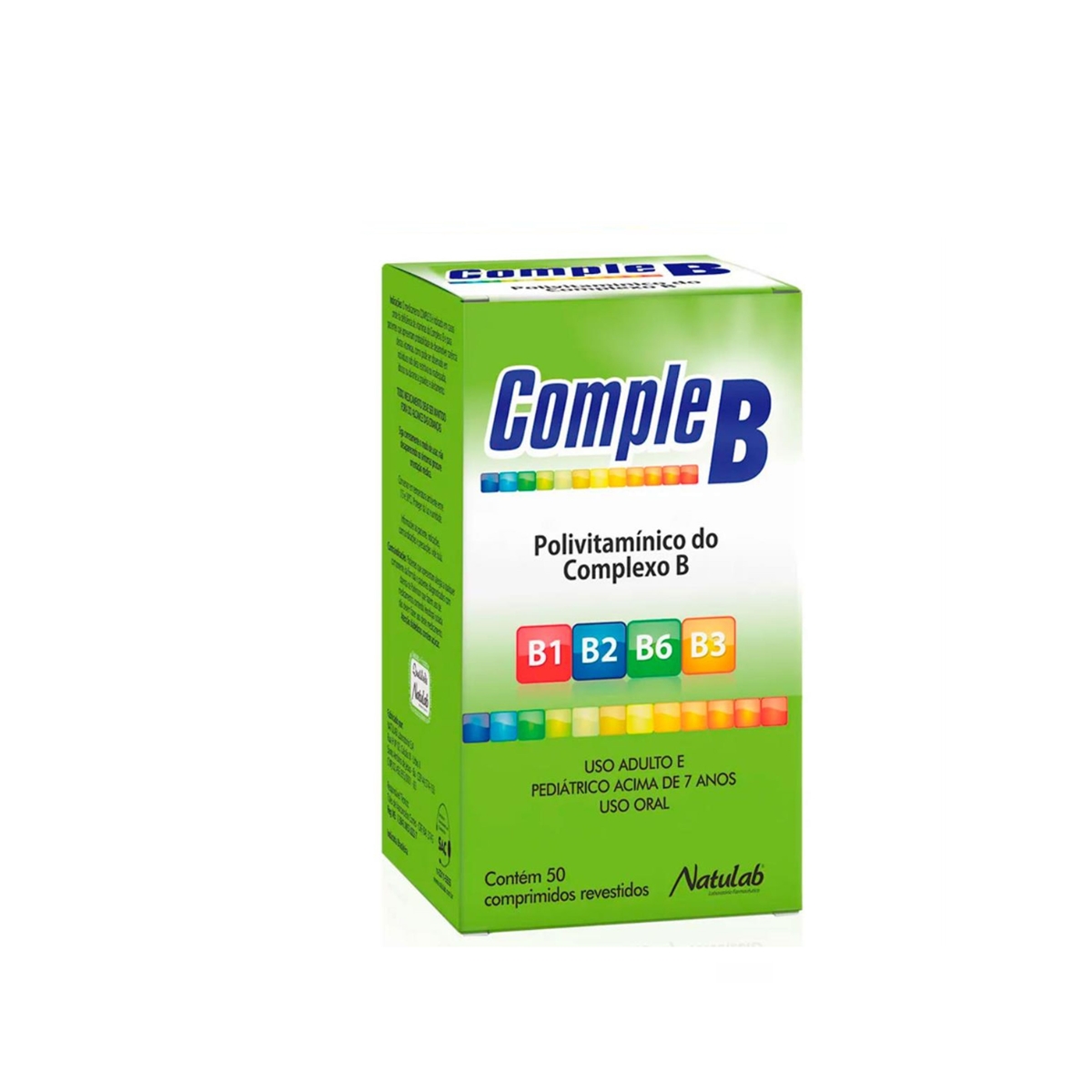 Complexo B 50 Comprimidos Arte Nativa - Complexo B 50 Comprimidos Natulab - NATULAB
