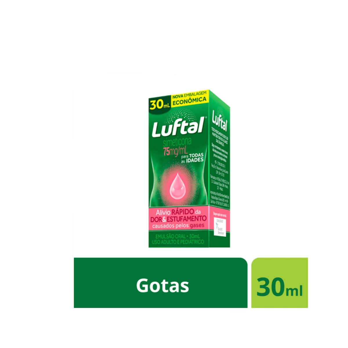 Antigases Luftal Simeticona 75mg/ml Gotas 30ml - Antigases Luftal ...