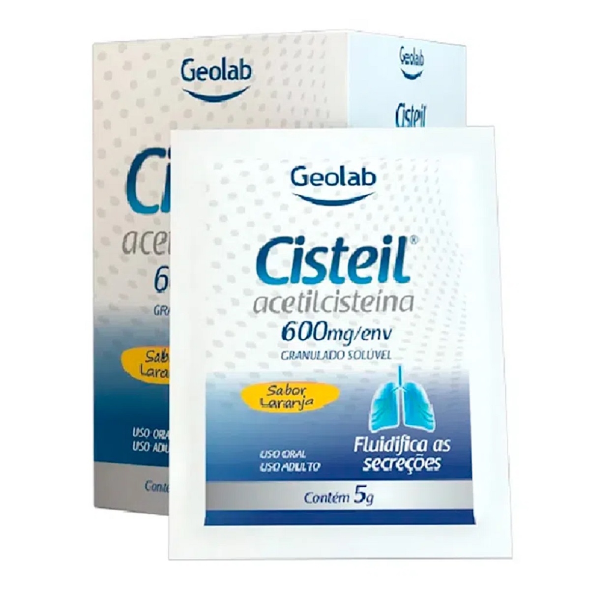 Cisteil 200mg/g Geolab 16 Envelopes 5g Cada - Cisteil 200mg/g Geolab 16 ...