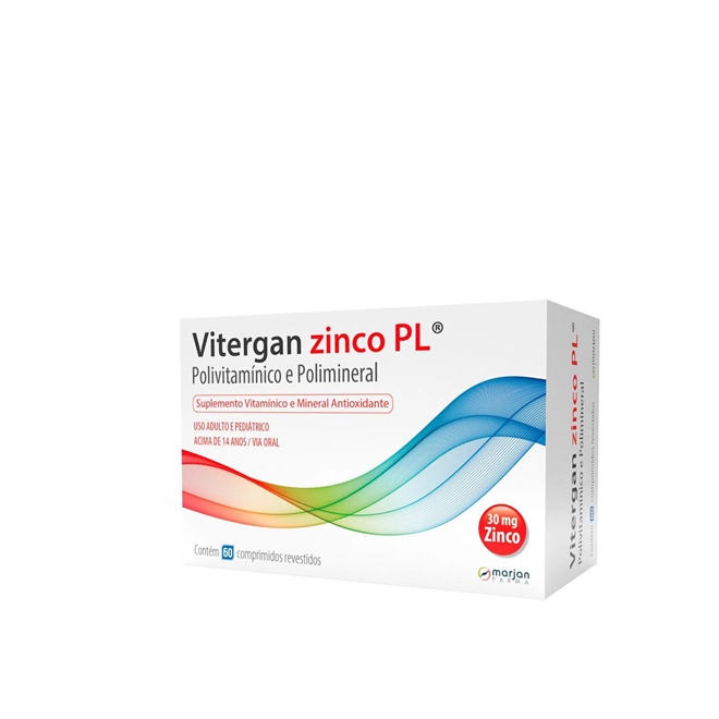 Vitergan Zinco Plus Marjan Farma 60 Comprimidos Revestidos - Vitergan ...