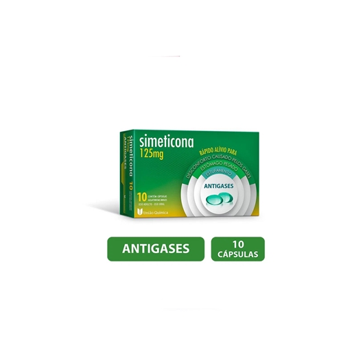 Simeticona 125mg 10 Cápsulas Genérico União Química - Simeticona 125mg ...