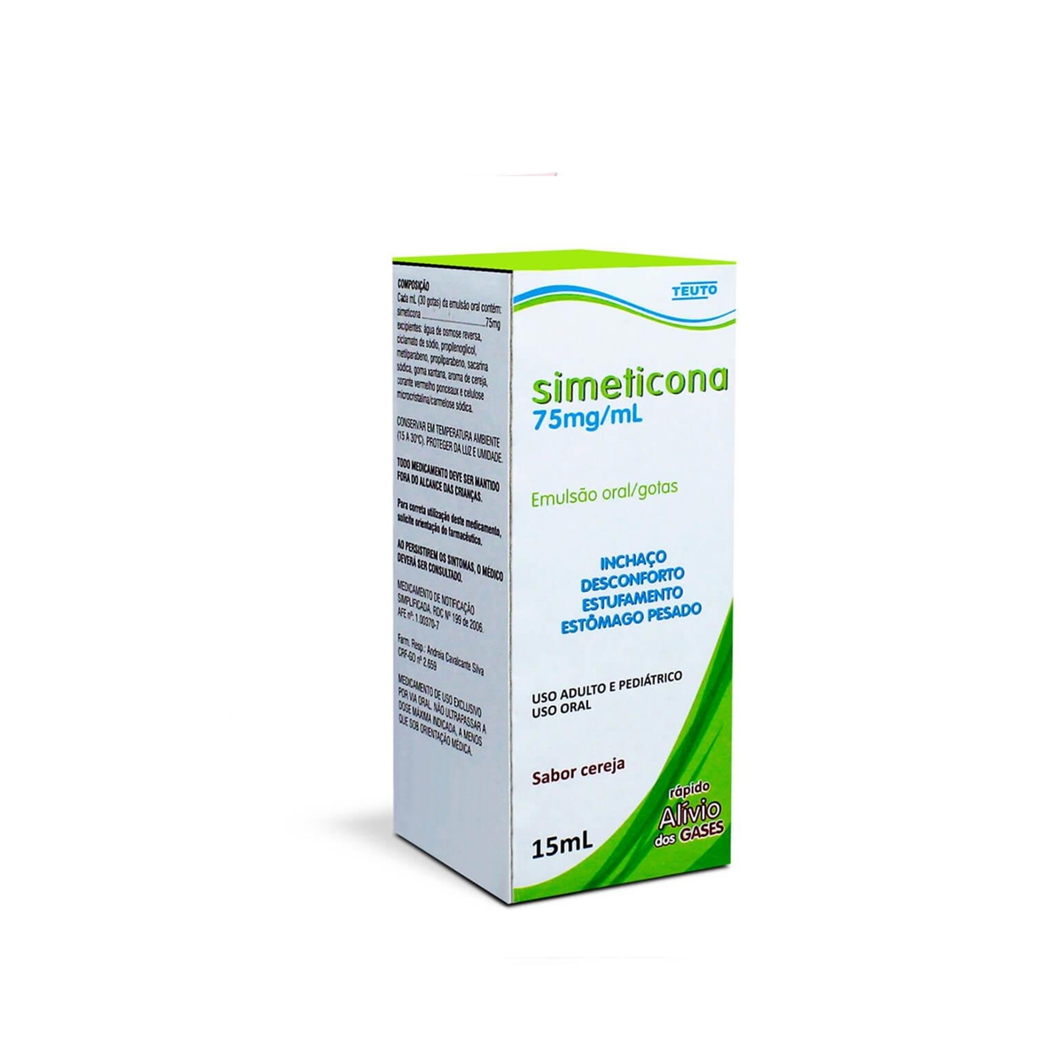 Simeticona Gotas 75mg/ml Genérico Teuto15ml - Simeticona Gotas 75mg/ml ...