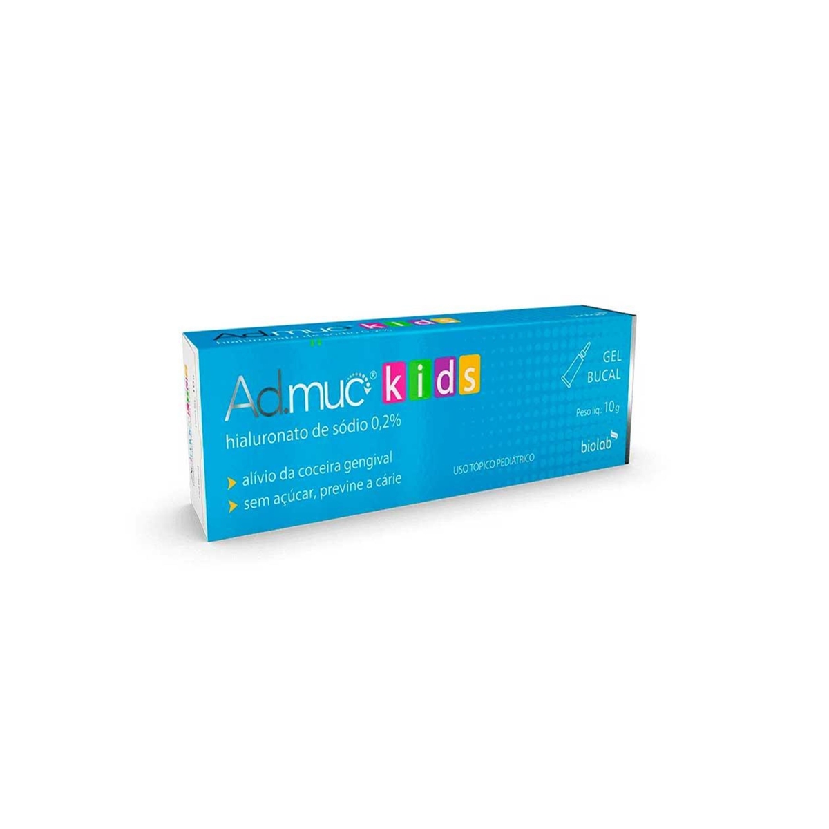 Gel Bucal Ad.muc Kids 10g - Gel Bucal Ad.Muc Kids 10g - BIOLAB