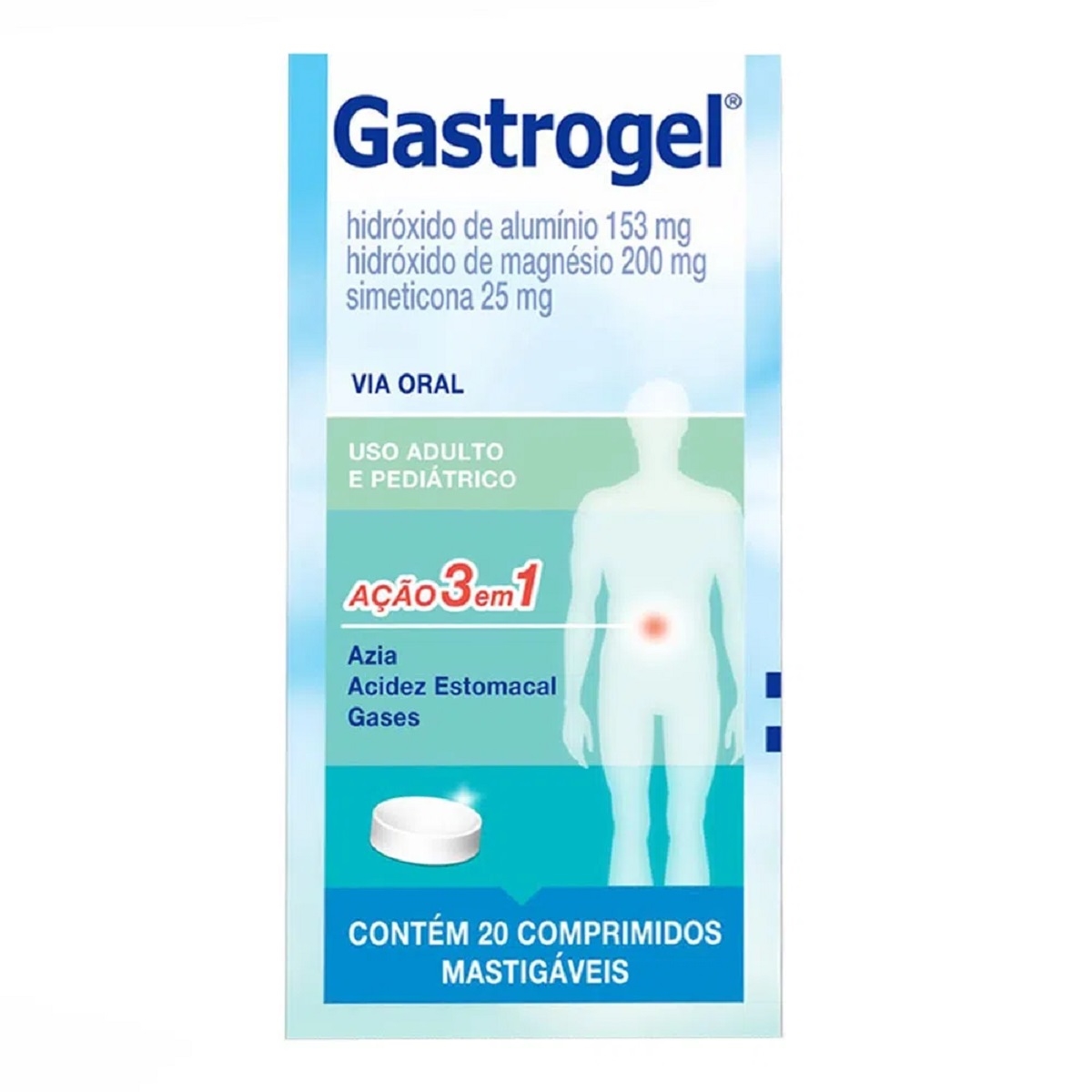 Gastrogel Medquímica 20 Comprimidos Sabor Menta - Gastrogel 20 ...