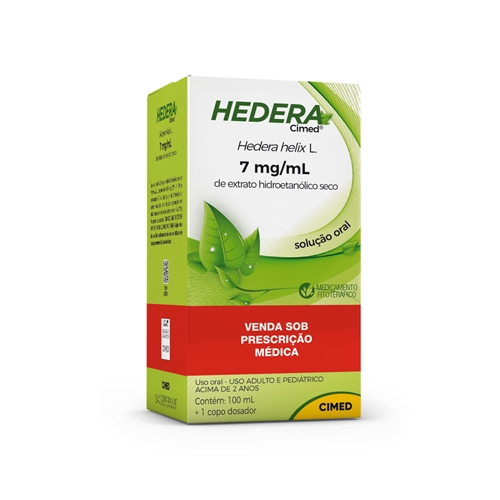 Hedera 7,0mg/ml Cimed Solução Oral 100ml - Hedera 7,0mg/ml Cimed ...
