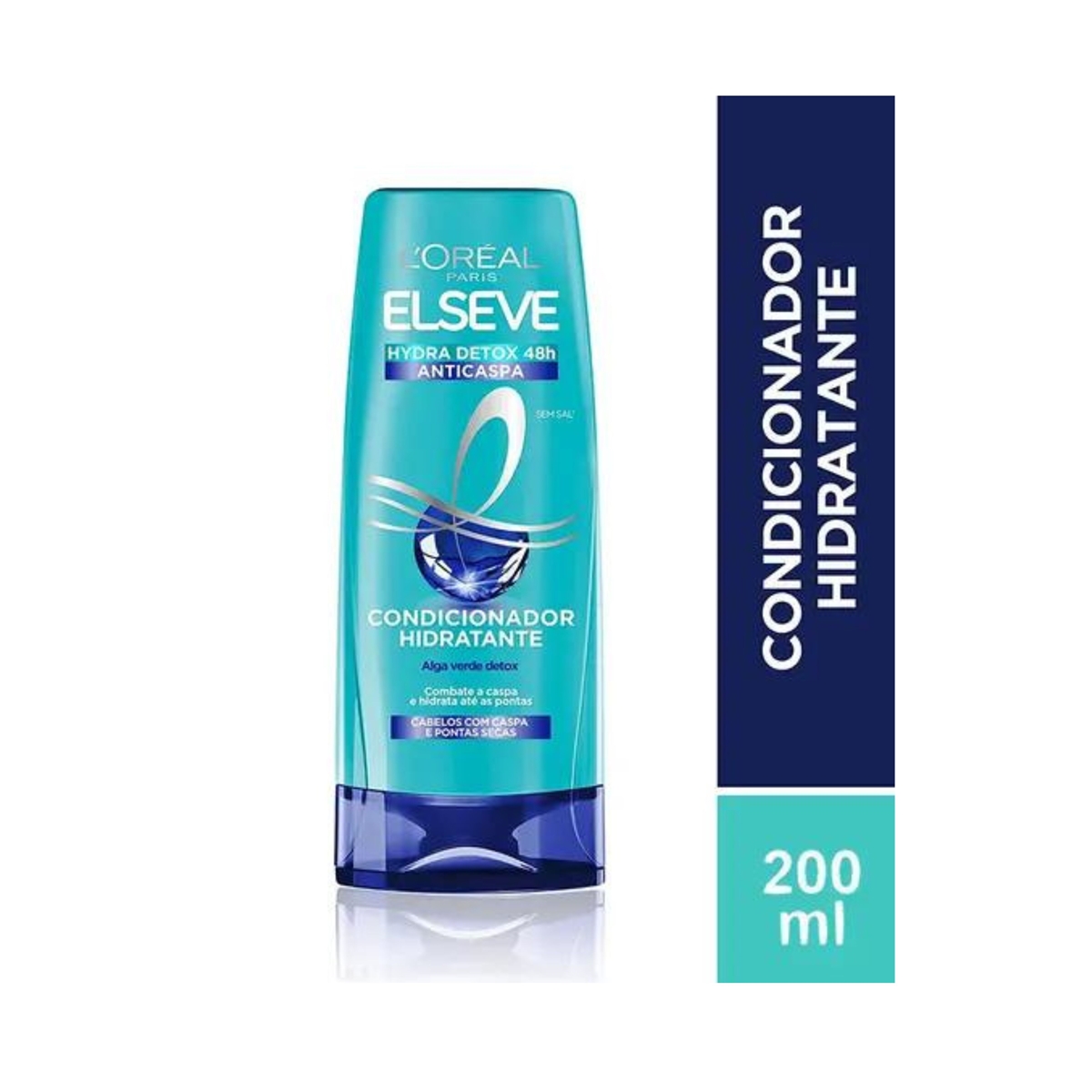 Condicionador Elseve Hydra Detox 48h Anticaspa 200ml - Condicionador ...