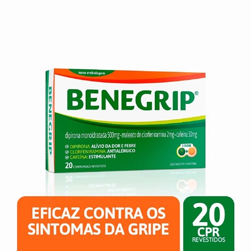 Antigripal Benegrip 20 Comprimidos - Antigripal Benegrip Com 20 ...