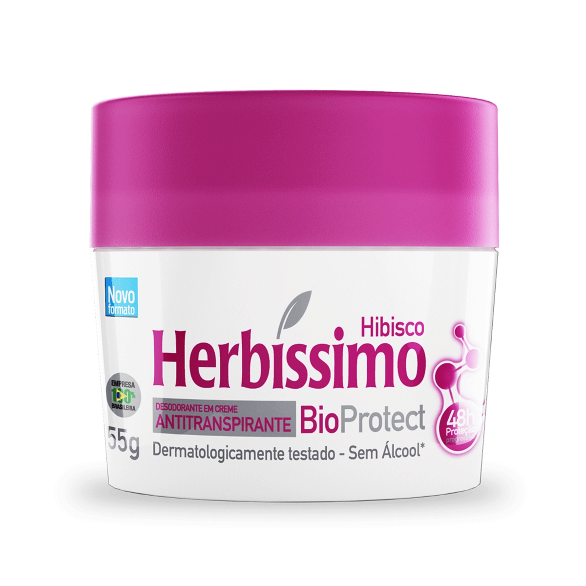Desodorante Herbíssimo Creme Antitranspirante Bioprotect Hibisco 55G ...