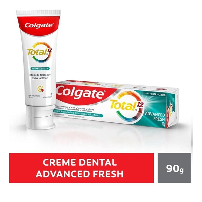 Creme Dental Colgate Total 12 Advanced Fresh 90g - Creme Dental Colgate ...