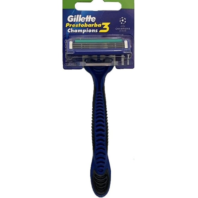 Aparelho para Barbear Gillette Prestobarba 3 Champions League 1 Unidade ...