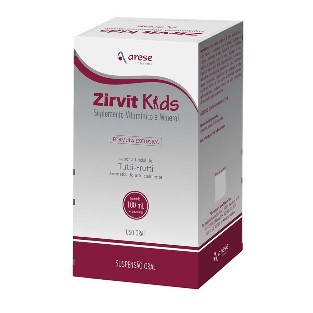 Suplemento Vitamínico e Mineral Zirvit Kids 100ml - Suplemento ...