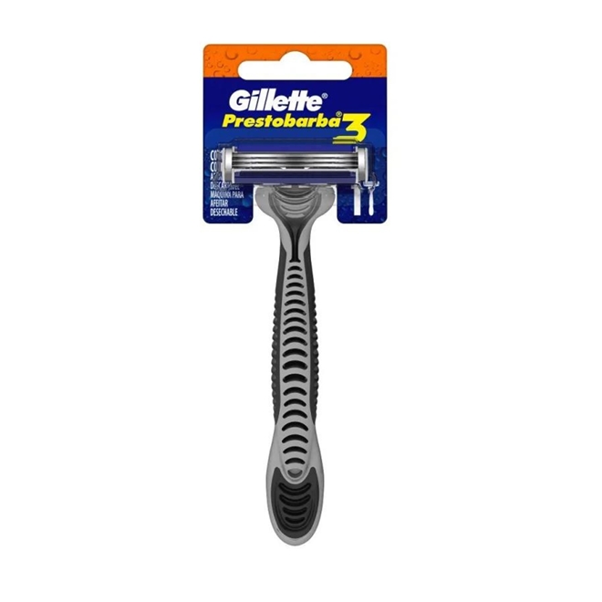 Aparelho de Barbear Descartável Gillette Prestobarba3 Cinza Com 1 ...